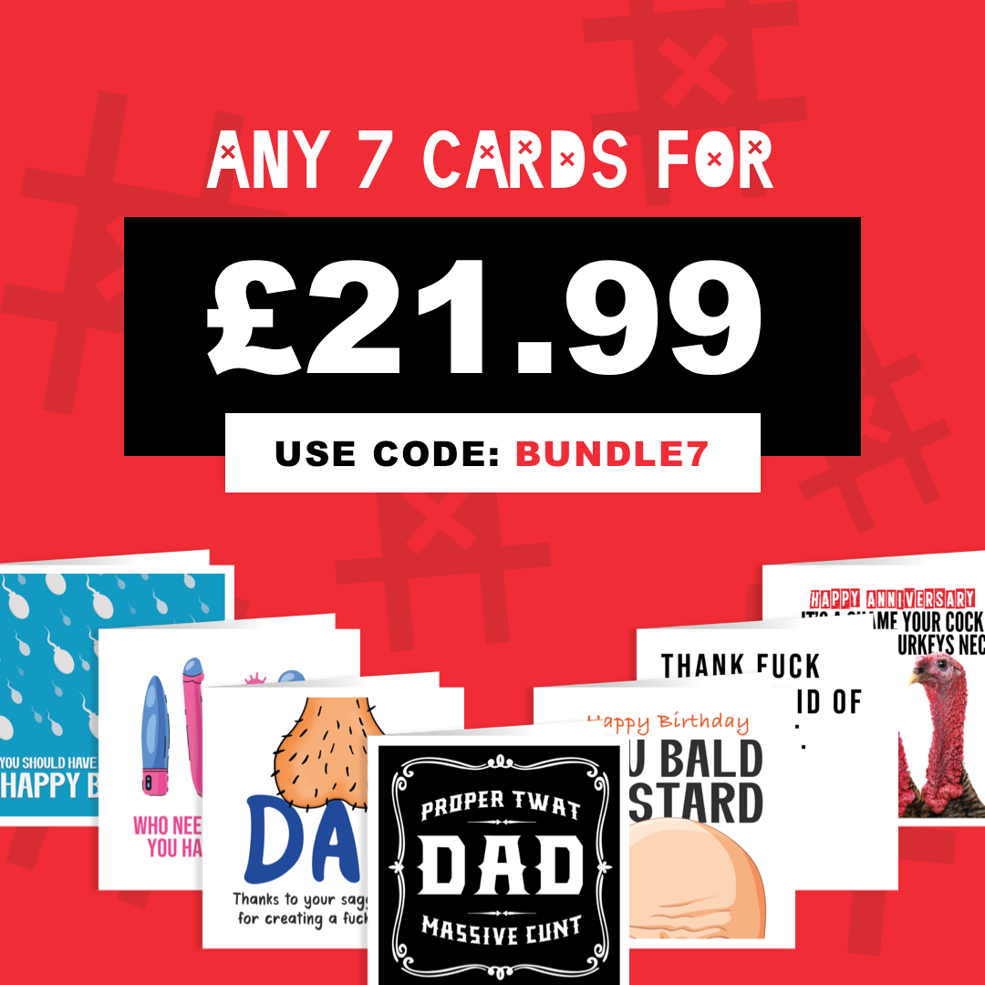 Rude Offensive Dirty and Funny Cards for all occasions